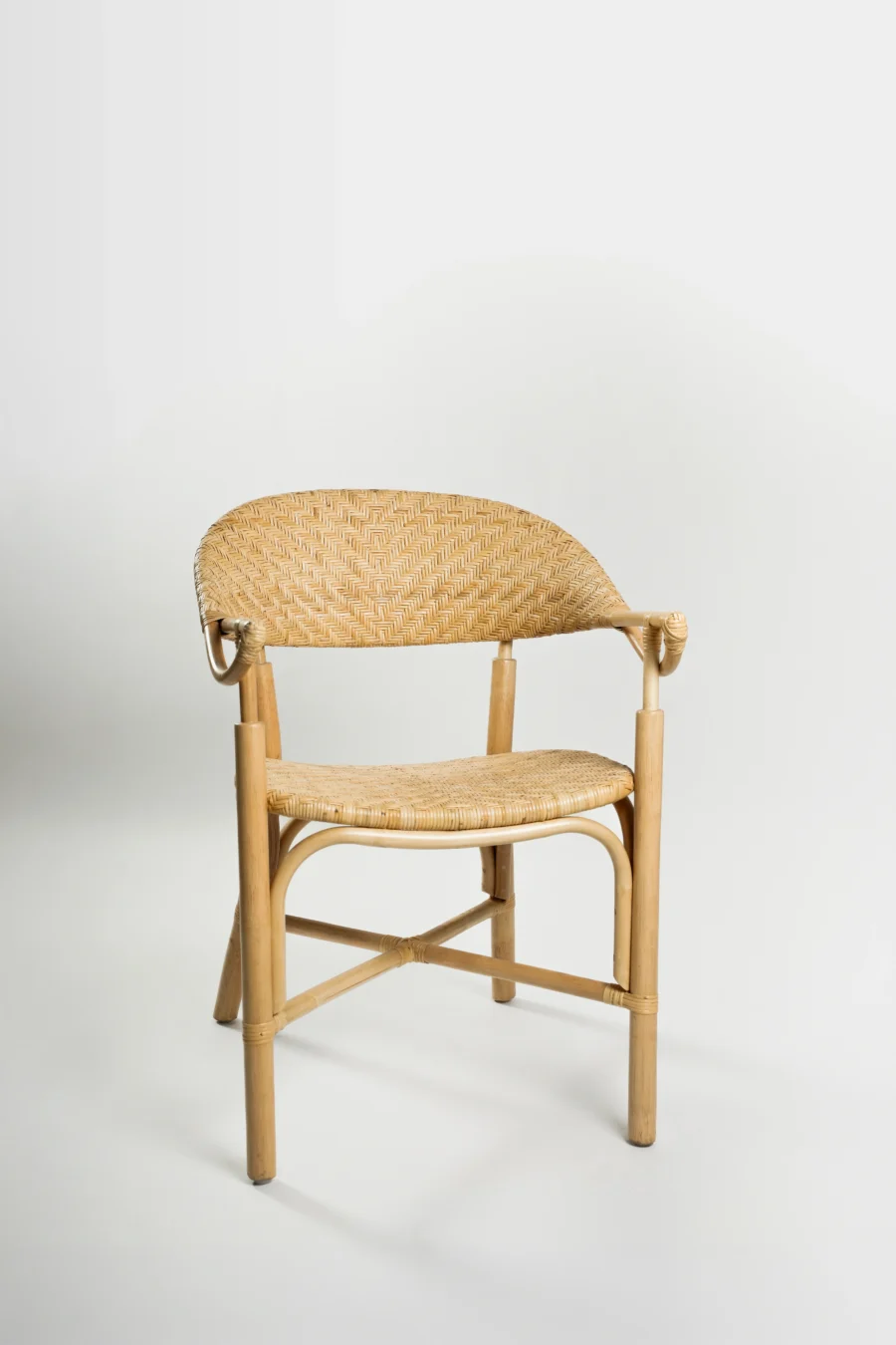 Solo Rattan Arm Chair | Cane Back Dining Chair | Reve Rattan